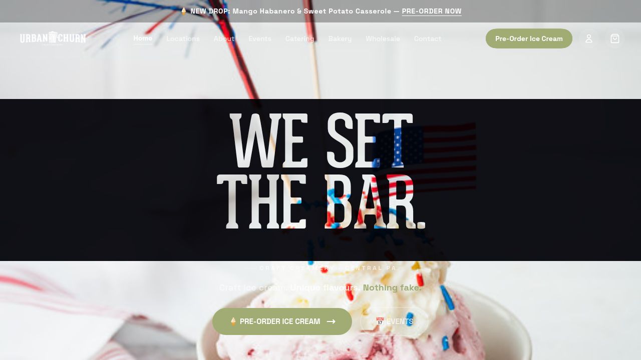 Urban Churn | Craft Creamery — Unique Flavours, Natural Ingredients